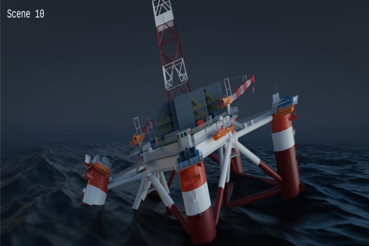 Animasjon av Kiellandulykken - Alexander L. Kielland